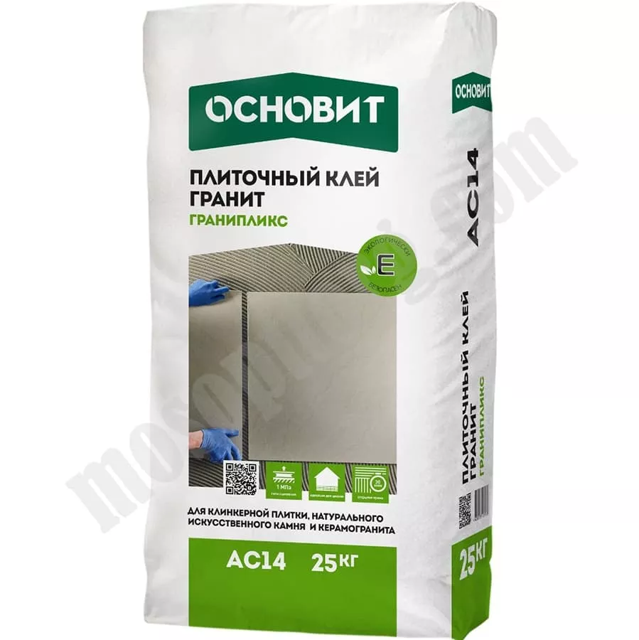 Плиточный клей ОСНОВИТ ГРАНИПЛИКС ГРАНИТ АС14 (25кг) С-000038673 купить ...